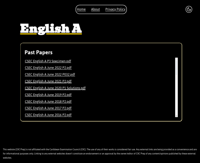 CSEC English A - CXC Prep | PDF