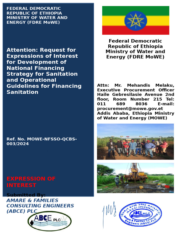 Development of National Financing Strategy For Sanitation and ...