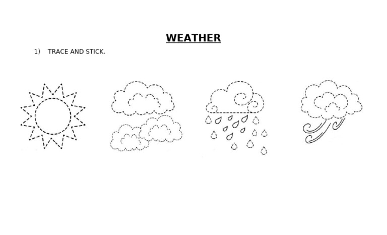 Weather: Trace and Stick Guide | PDF