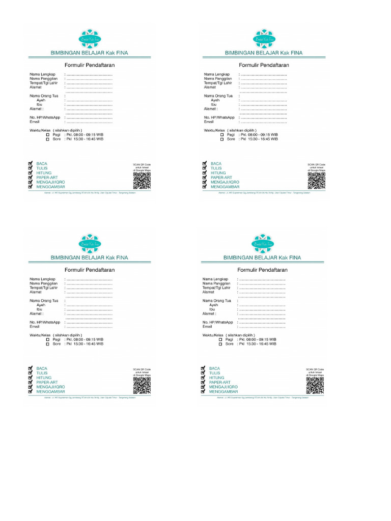 Contoh Formulir B Indo Kls 6 Pdf