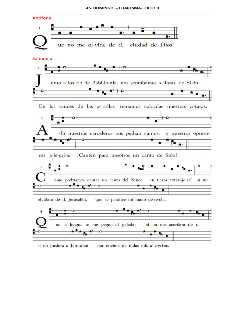 4to Domingo Cuaresma B | PDF