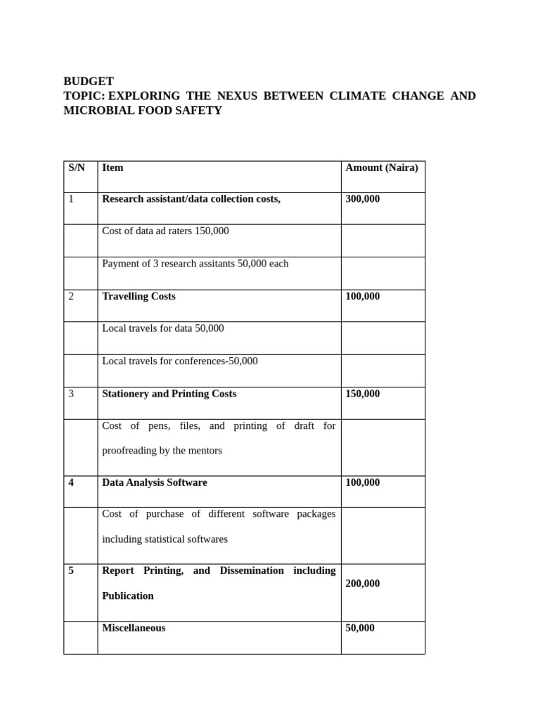 Budget | PDF
