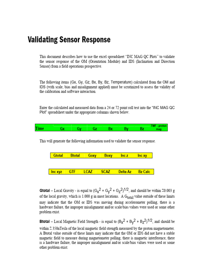 04 Validating Survey Response | PDF | Magnetometer | Accelerometer
