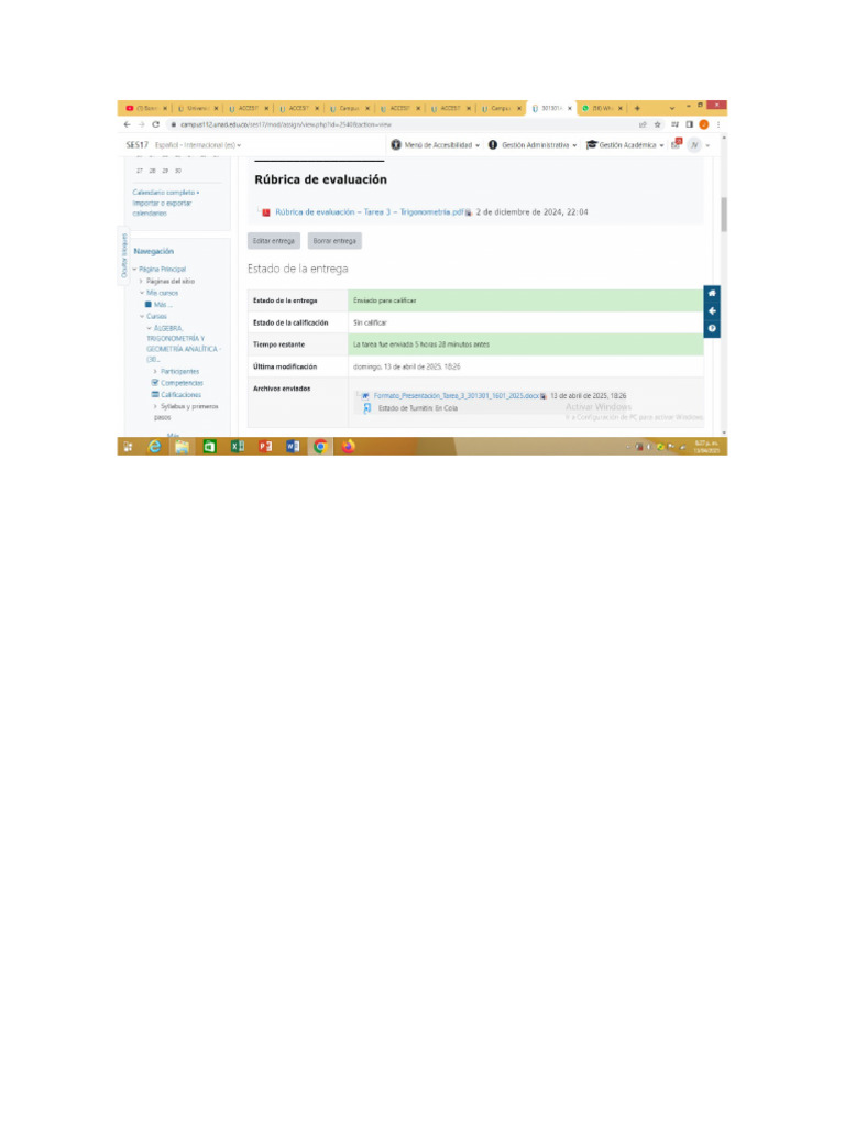 Pantallazo Entrega Trigonometria | PDF