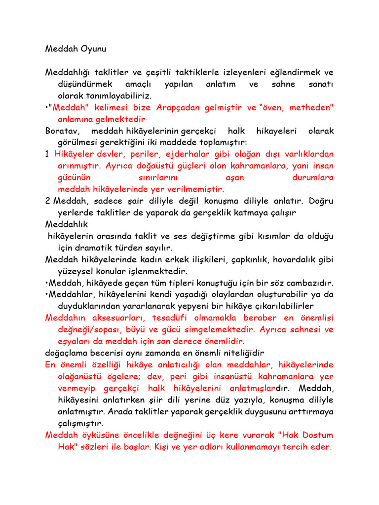 Meddah | PDF