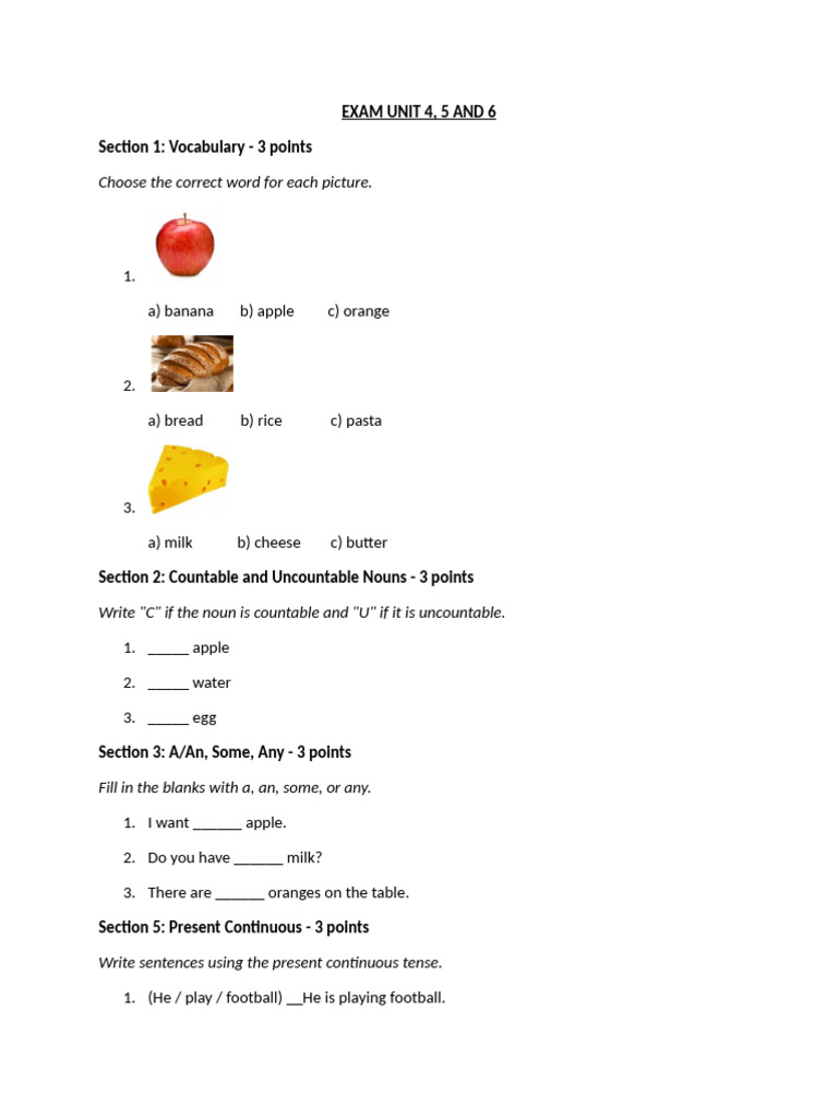 Exam Unit 4, 5 and 6 | PDF