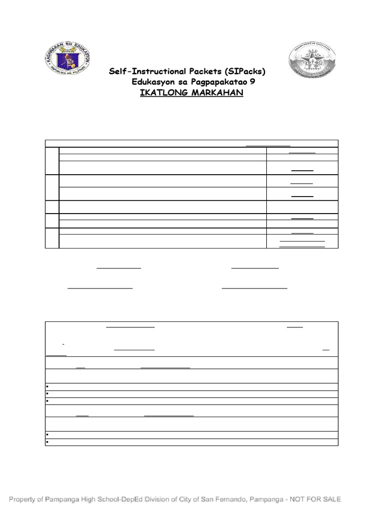 Q3-ESP-9-WEEK1-6 | PDF