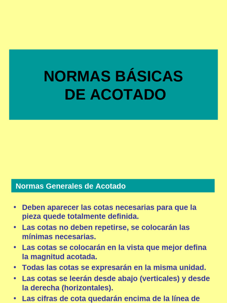 Normas de Acotado en Dibujo Técnico | PDF | Geometría