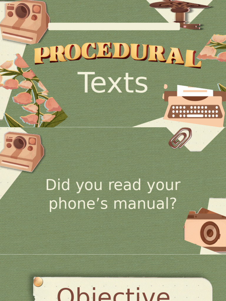 Procedural Texts Reporting | PDF