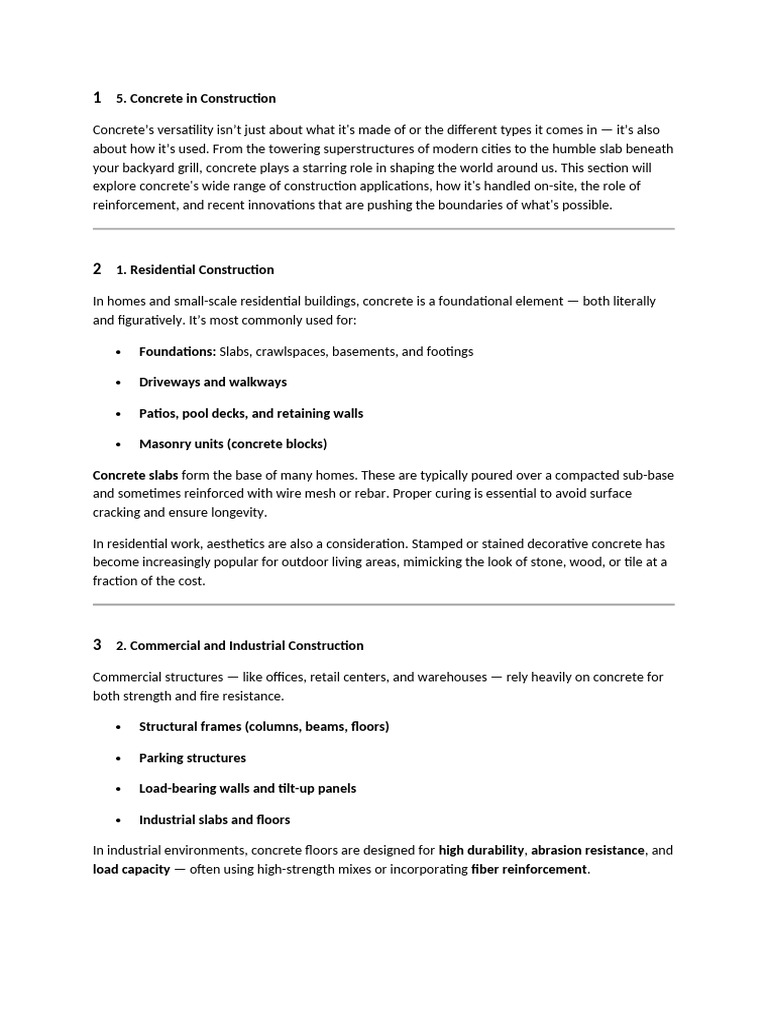 All About Concrete Section 5 | PDF | Concrete | Reinforced Concrete