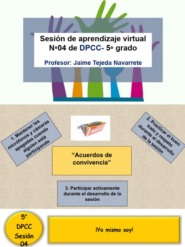PPT -SESIÓN 04-DPCC-5° GRADO-07 ABRIL-REMOTO-1 | PDF | Aprendizaje | Cognición