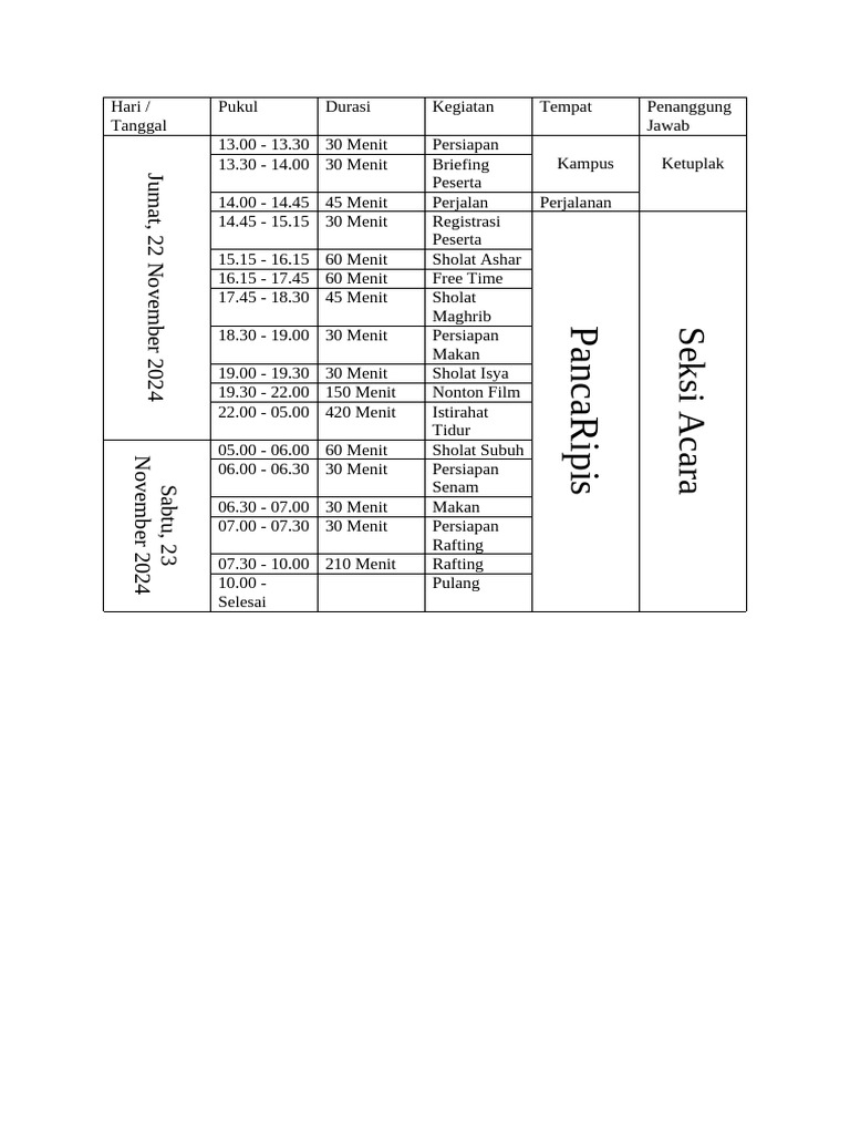rundown fun camp | PDF