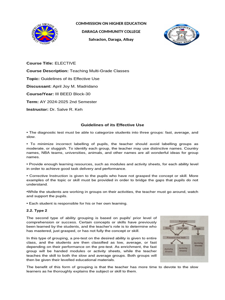 Effective Multi-Grade Teaching Guidelines | PDF | Learning | Teachers