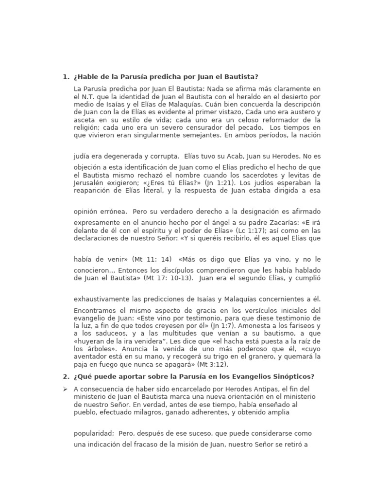 Parusía y Resurrección en el Nuevo Testamento | PDF | Segundo ...