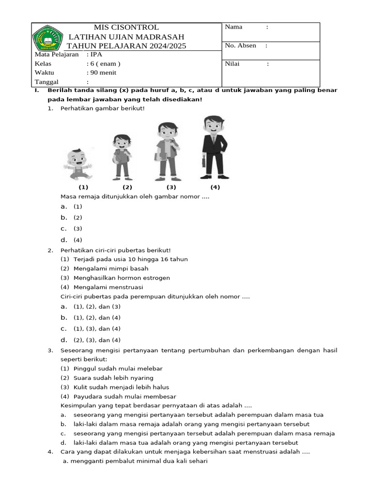 3.soal Pat Ipa Kelas 6 | PDF
