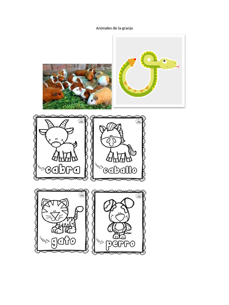 Animales de La Granja | PDF