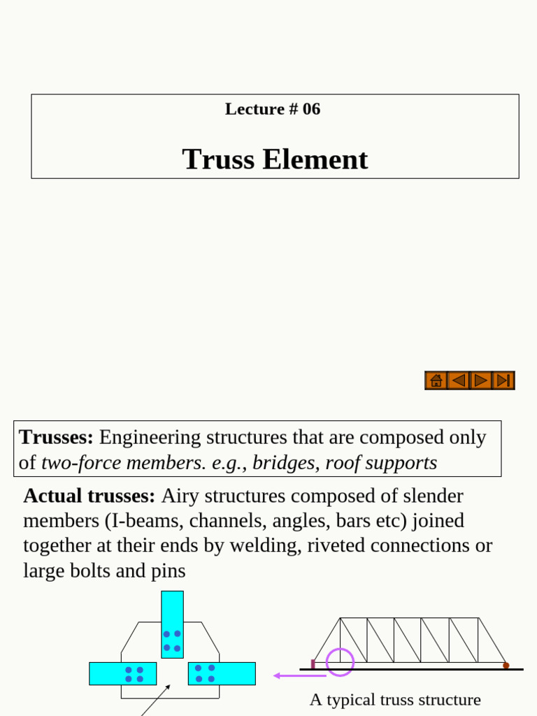Truss Element Analysis and FEM Basics | PDF | Truss | Euclidean Vector