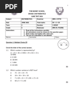 Worksheet 3 Common Fractions Grade 9 Maths | PDF | Mathematical ...