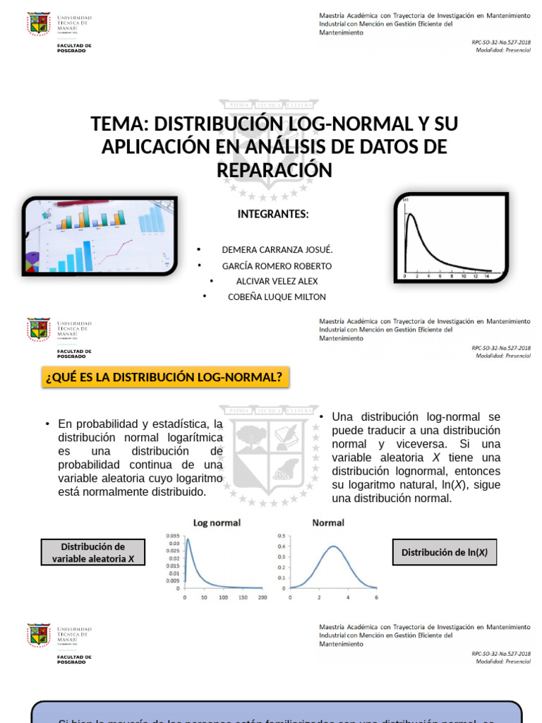 PRESENTACION GRUPO 4 Distribución Log-Normal | PDF | Distribución normal | Teoría de probabilidad