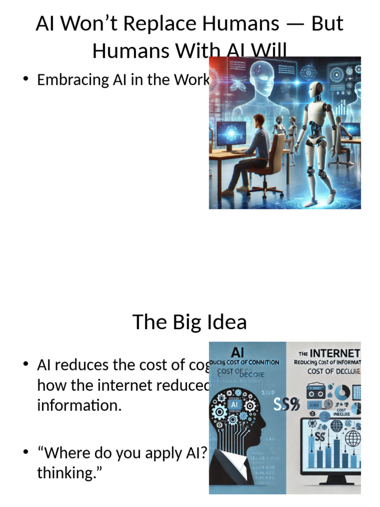 AI Humans With AI Visuals 3slides | PDF