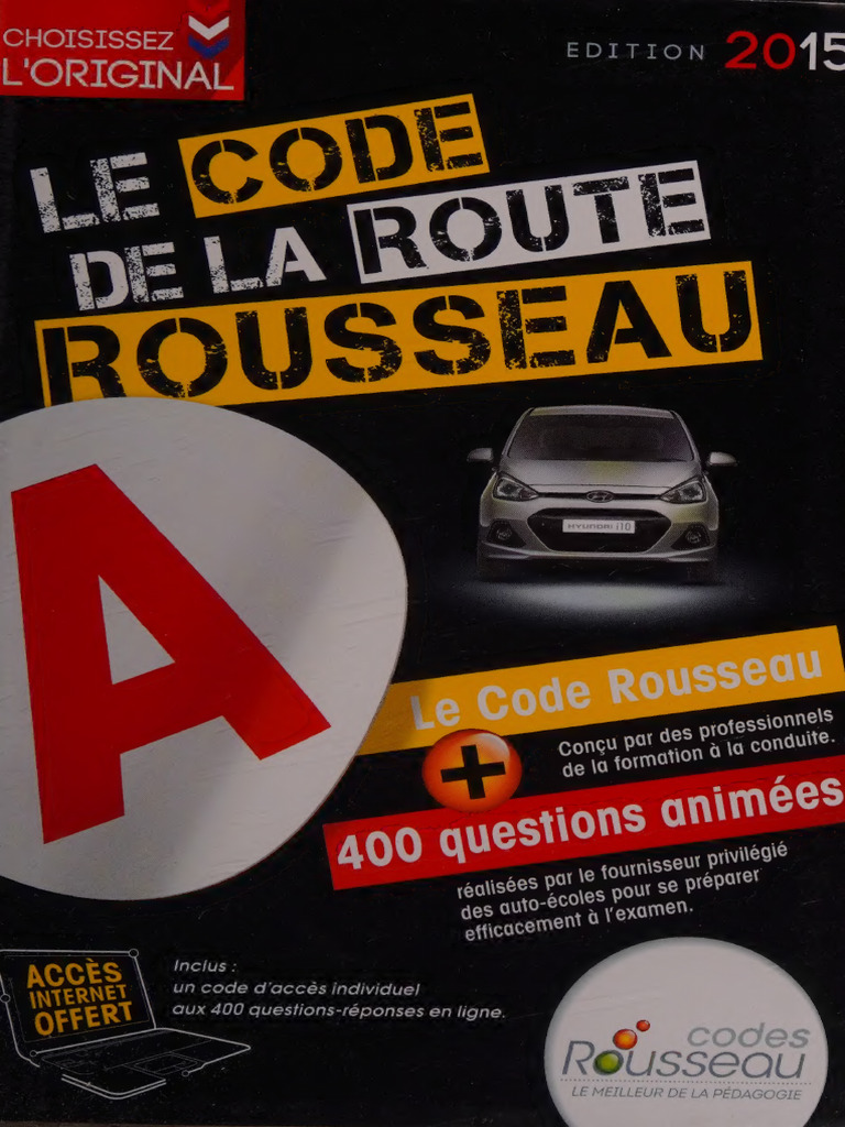 Le Code de La Route Rousseau _ Édition 2015 -- Codes Rousseau ...