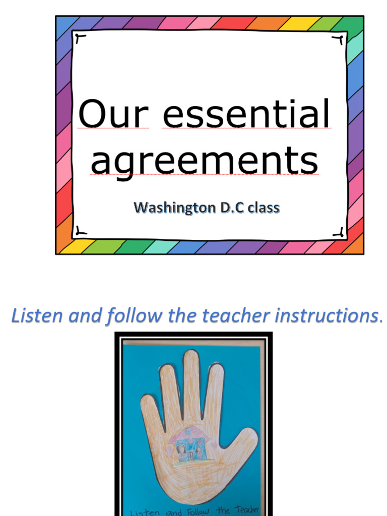 Washington DC Classroom Agreements | PDF