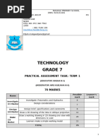 Grade 9. Technology Term 2.powerpoint | PDF | Gear | Brake