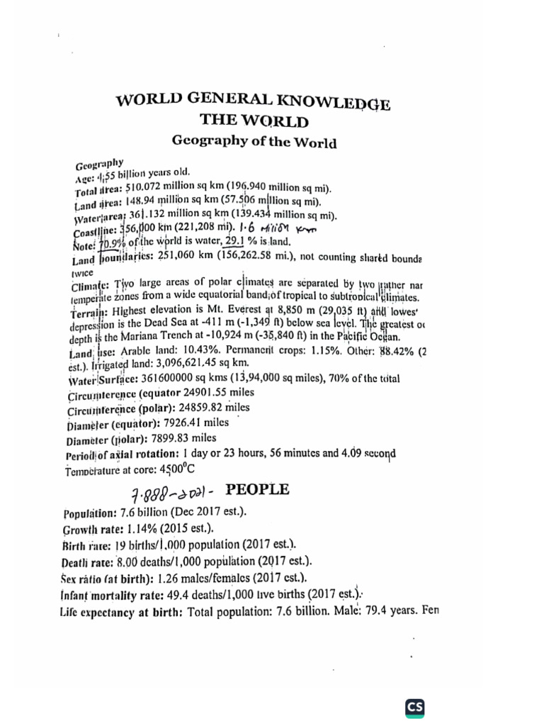 World General Knowledge PDF No 20 | PDF