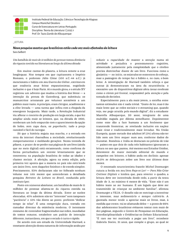 TL1 - Nova Pesquisa Mostra Que Brasileiros Estão Cada Vez Mais ...
