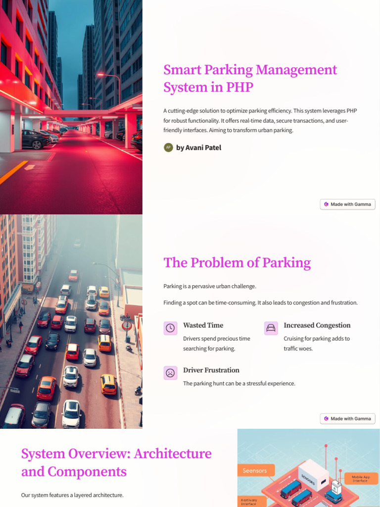 Smart PHP Parking Management System | PDF | Parking | Databases