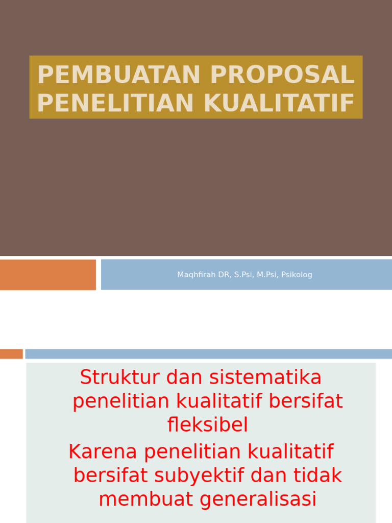 Pembuatan-Proposal-Kualitatif | PDF