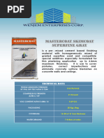 Mondo Skimcoat Brochure | PDF | Concrete | Plaster
