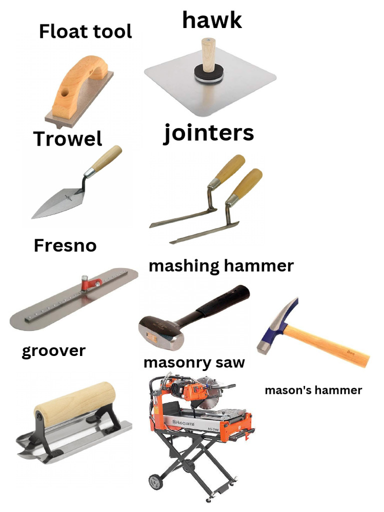 Essential Masonry Tools List | PDF
