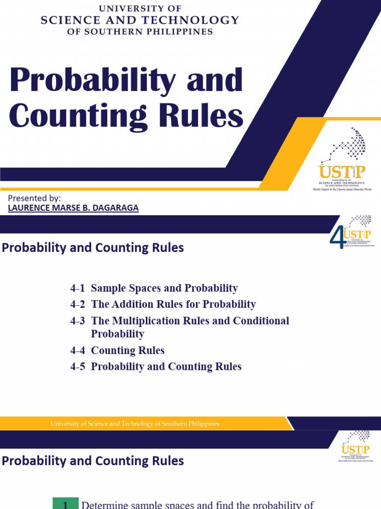 Probability and Statistics - IT 324 Quantitative Methods | PDF | Probability | Probability Theory