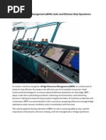 Bridge Resource Management Overview | PDF | Navigation | Water Transport