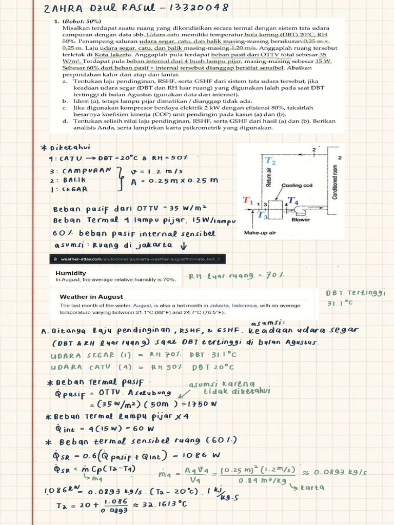PR 3 Fisika Bangunan 13320048 | PDF