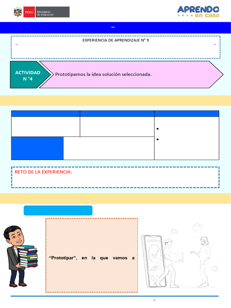 IX EXPERIENCIA DE APRENDIZAJE - ACT 4 - 1° MOD | PDF | Evaluación | Iniciativa empresarial