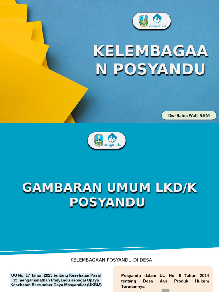 Kelembagaan Posyandu 2024 | PDF