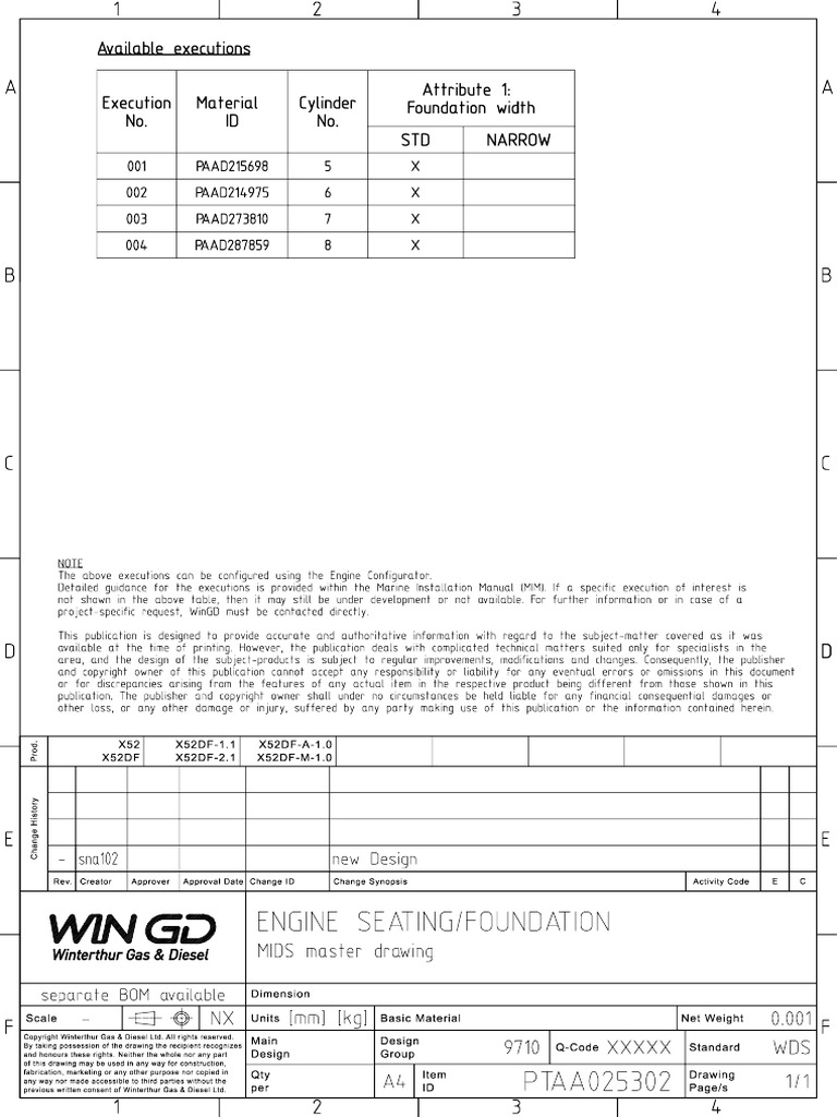 Mids Wingd-X52 Engine-Seating and Foundation | PDF