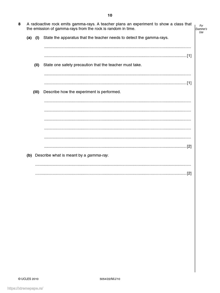 Physics Paper2 Practical(Ws10-22) | PDF | Atoms | Radioactive Decay