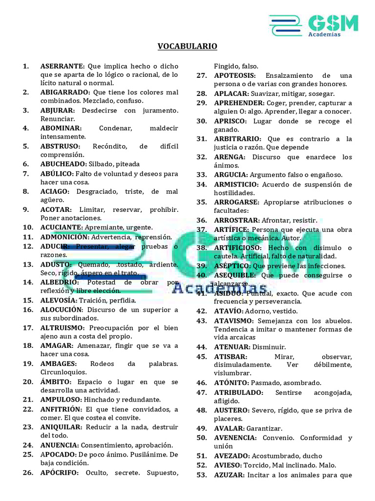 Significado de "apocado" | PDF