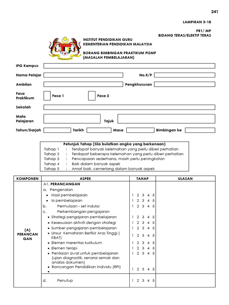 Borang PR1 PKMP | PDF