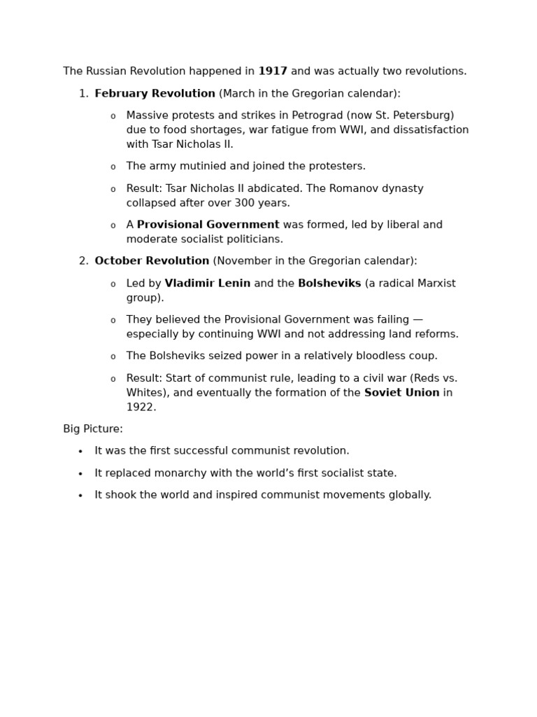 Russian Revolution | PDF