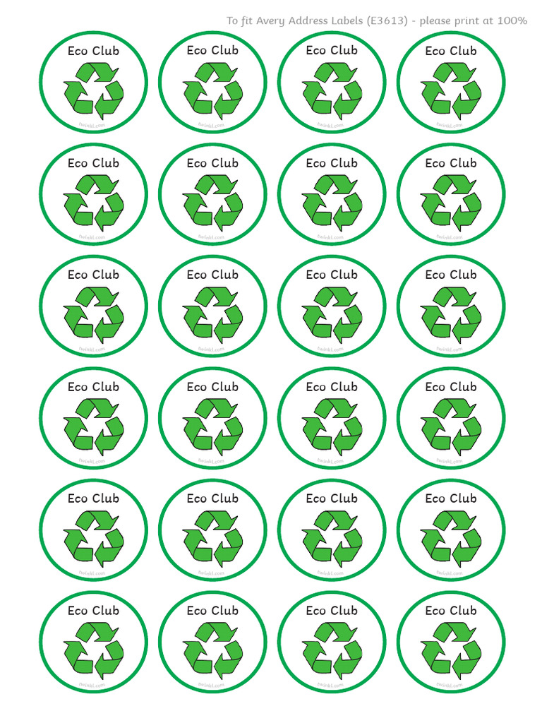 T T 27228 Eco Club Badge Template - Ver - 3 | PDF