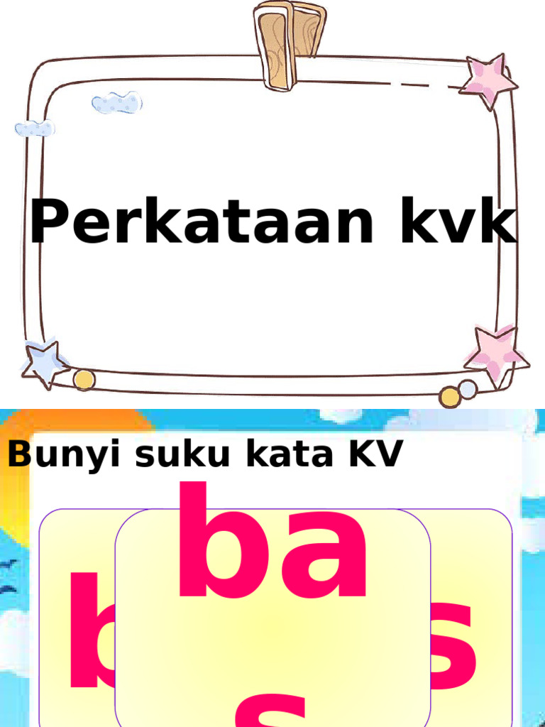 BM - perkataan kvk | PDF