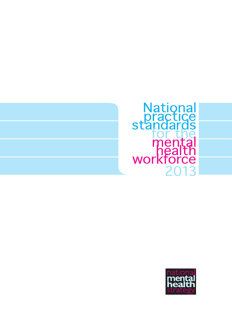 National Practice Standards For The Mental Health Workforce 2013 | PDF ...