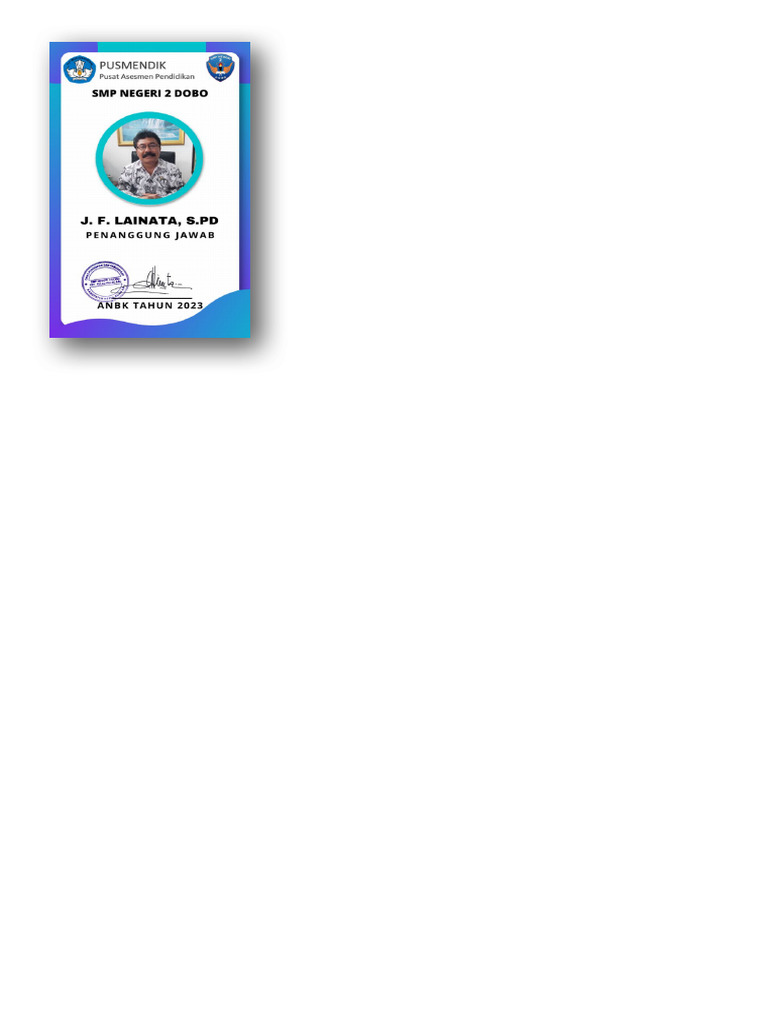 Id Card Tahun 2023 | PDF