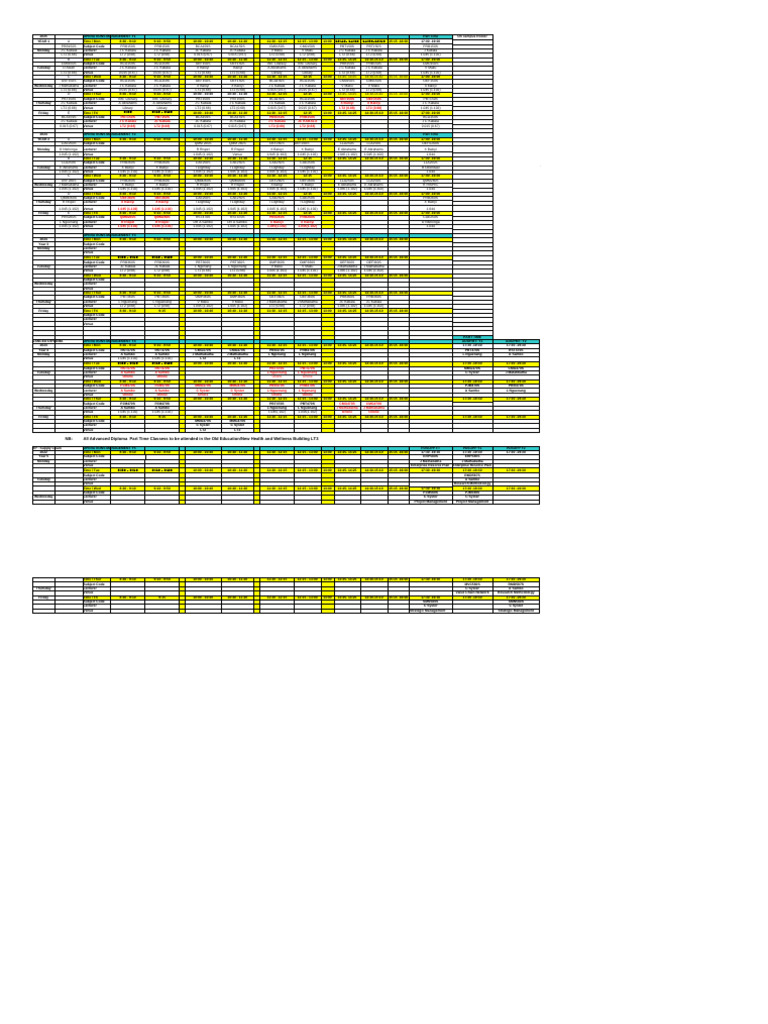 OPSCopy of FINAL Revise OPS CLASS TIME TABLE 2025 | PDF