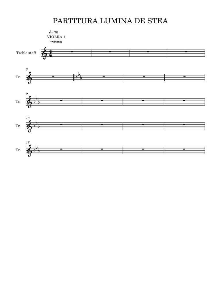 Vioara 1 Voicing | PDF
