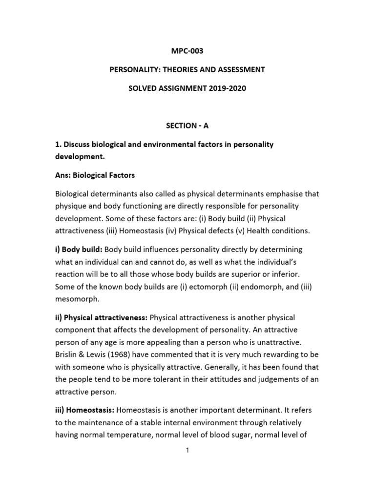 MPC-003 Solution 2019-2020 | PDF | Validity (Statistics) | Psychology